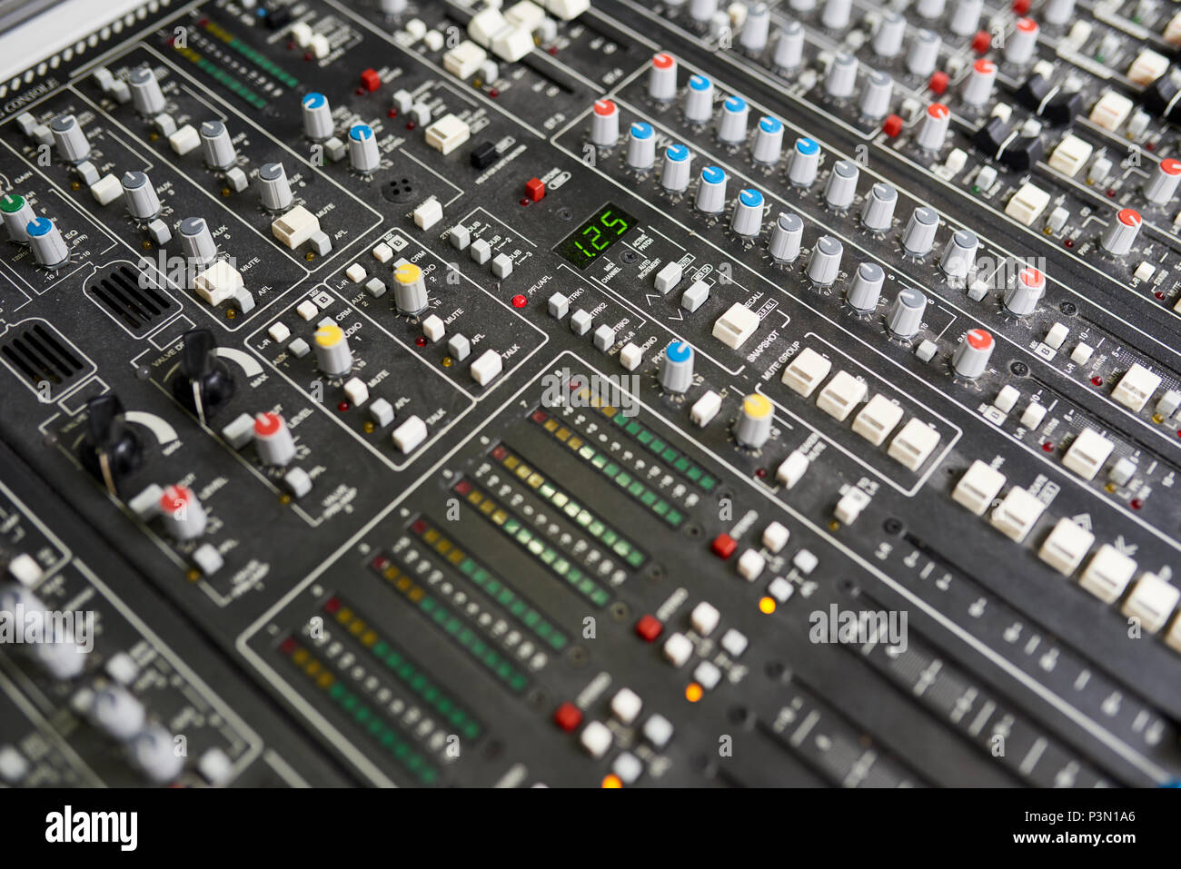 Professional music control board Stock Photo - Alamy