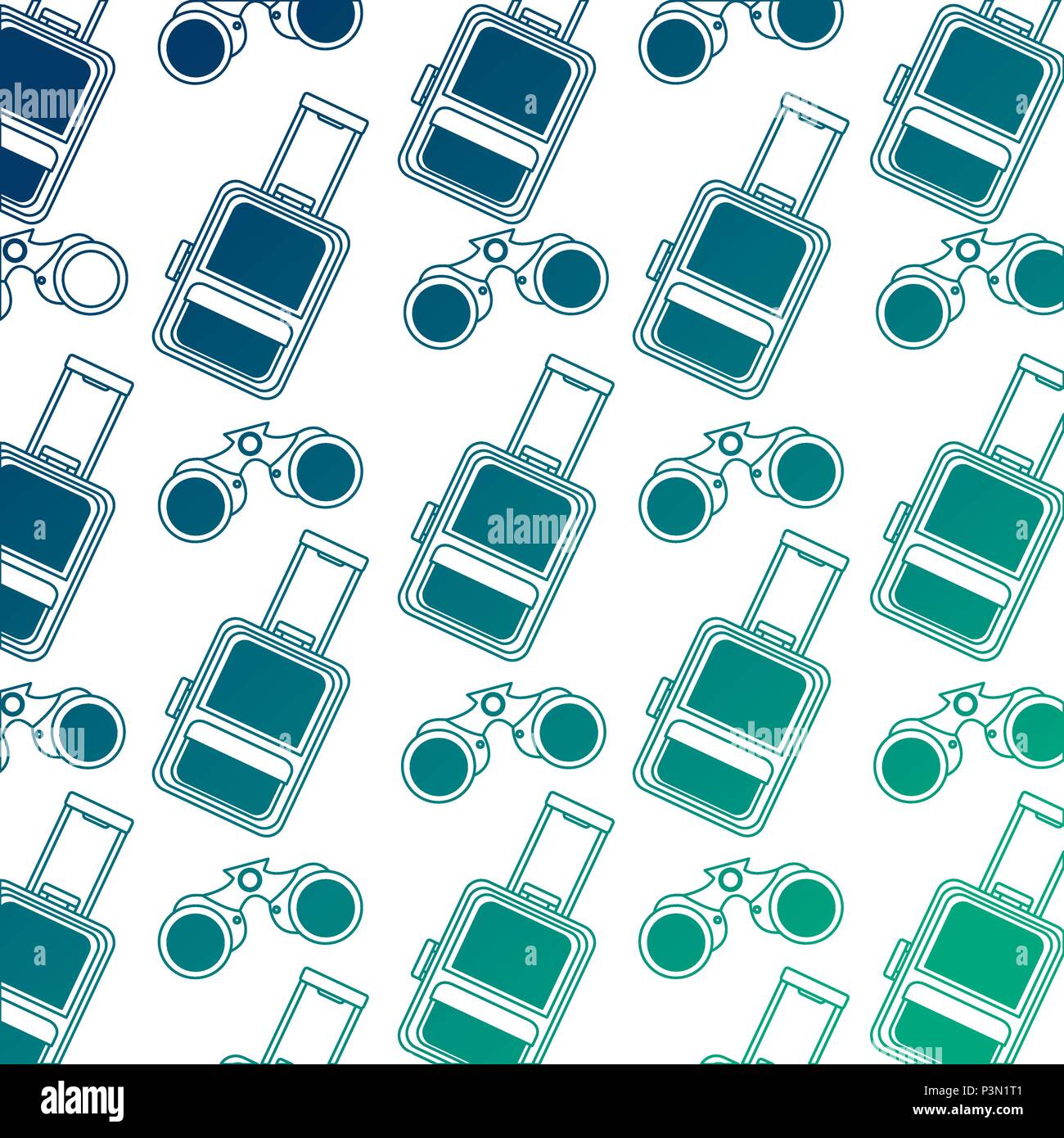 travel tourism set icons pattern background Stock Vector Image & Art ...