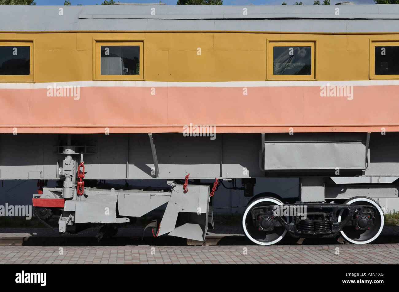 Wheel rail support hi-res stock photography and images - Alamy