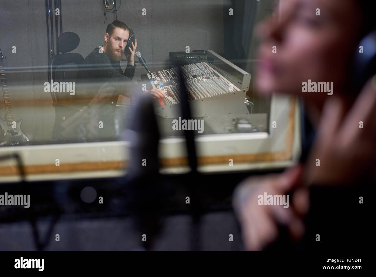 Recording in session hi-res stock photography and images - Alamy