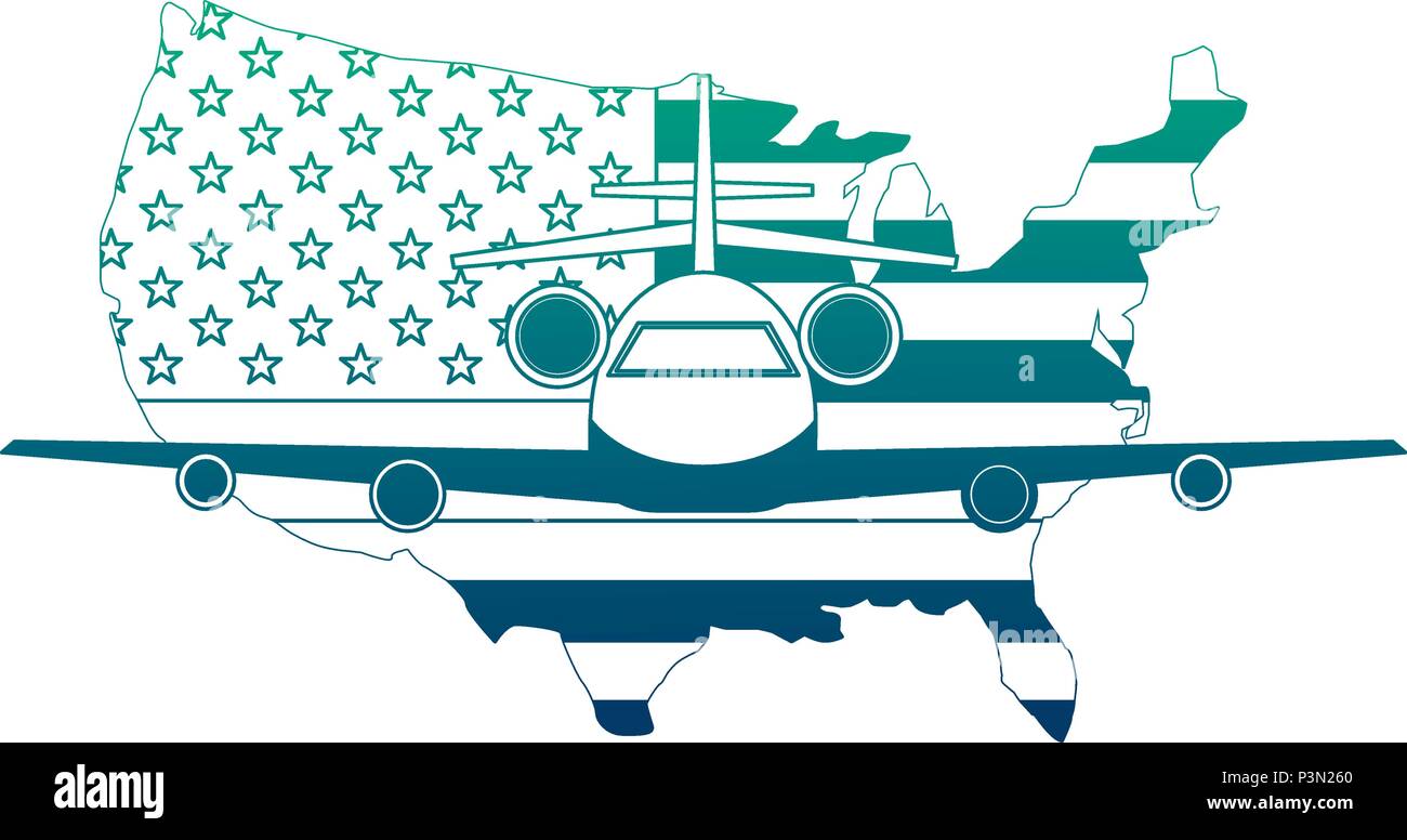 Plane flying america usa Cut Out Stock Images & Pictures - Alamy