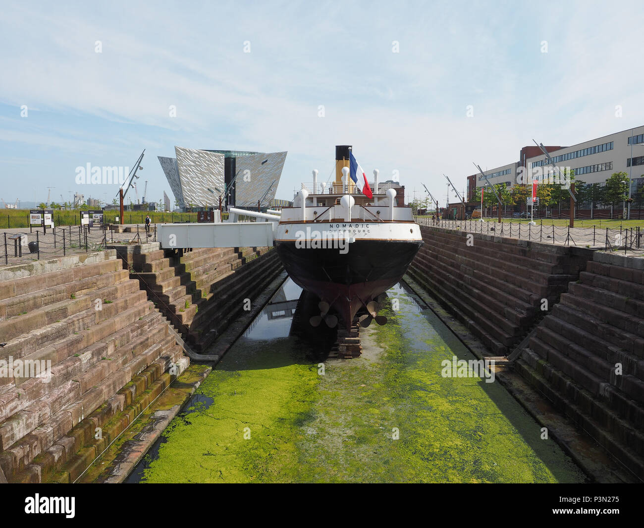BELFAST, UK - CIRCA JUNE 2018: SS Nomadic tender ship of the White Star ...