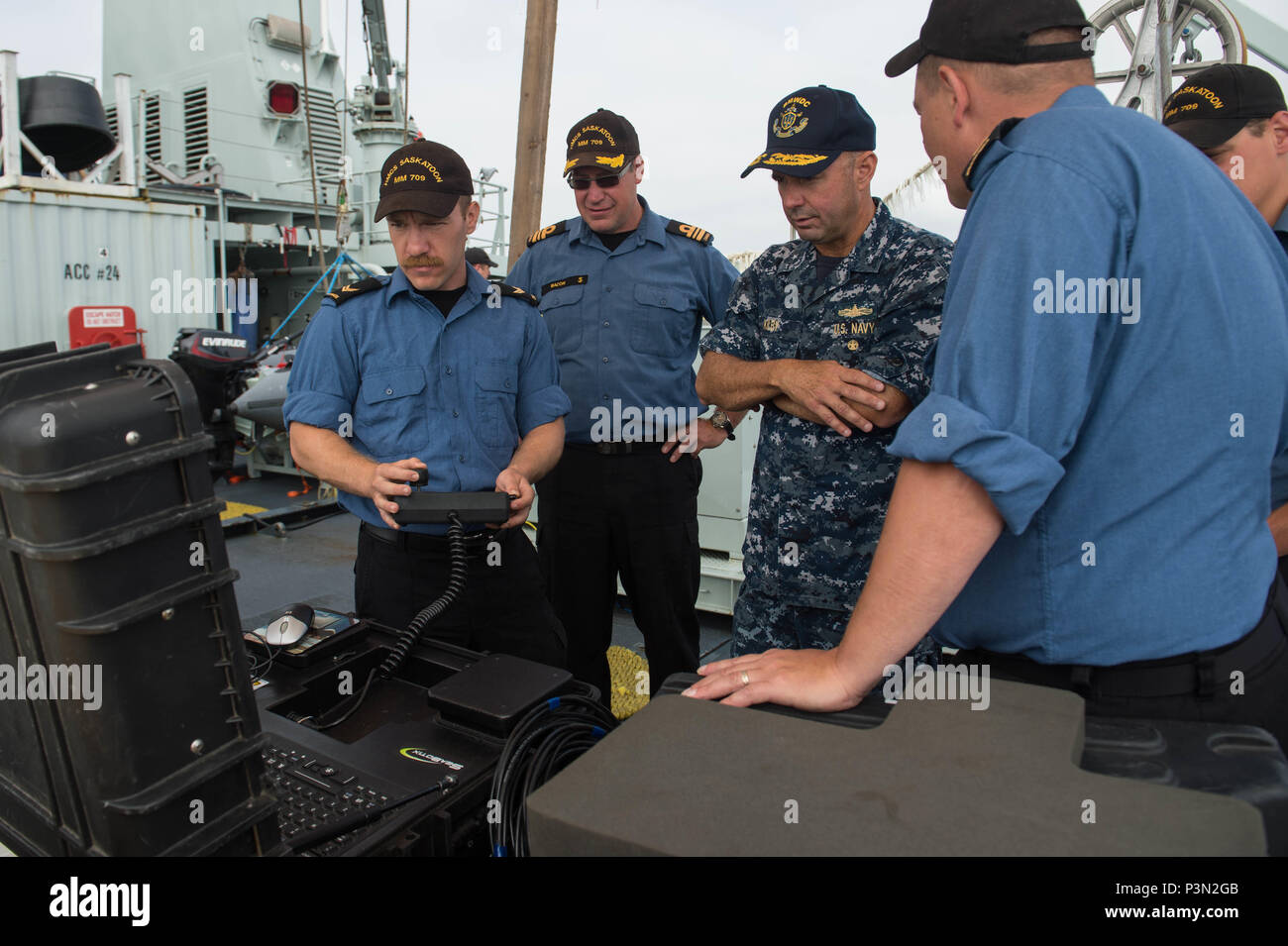 SAN DIEGO (July 13, 2016) Royal Canadian Navy sailors show Rear Adm ...