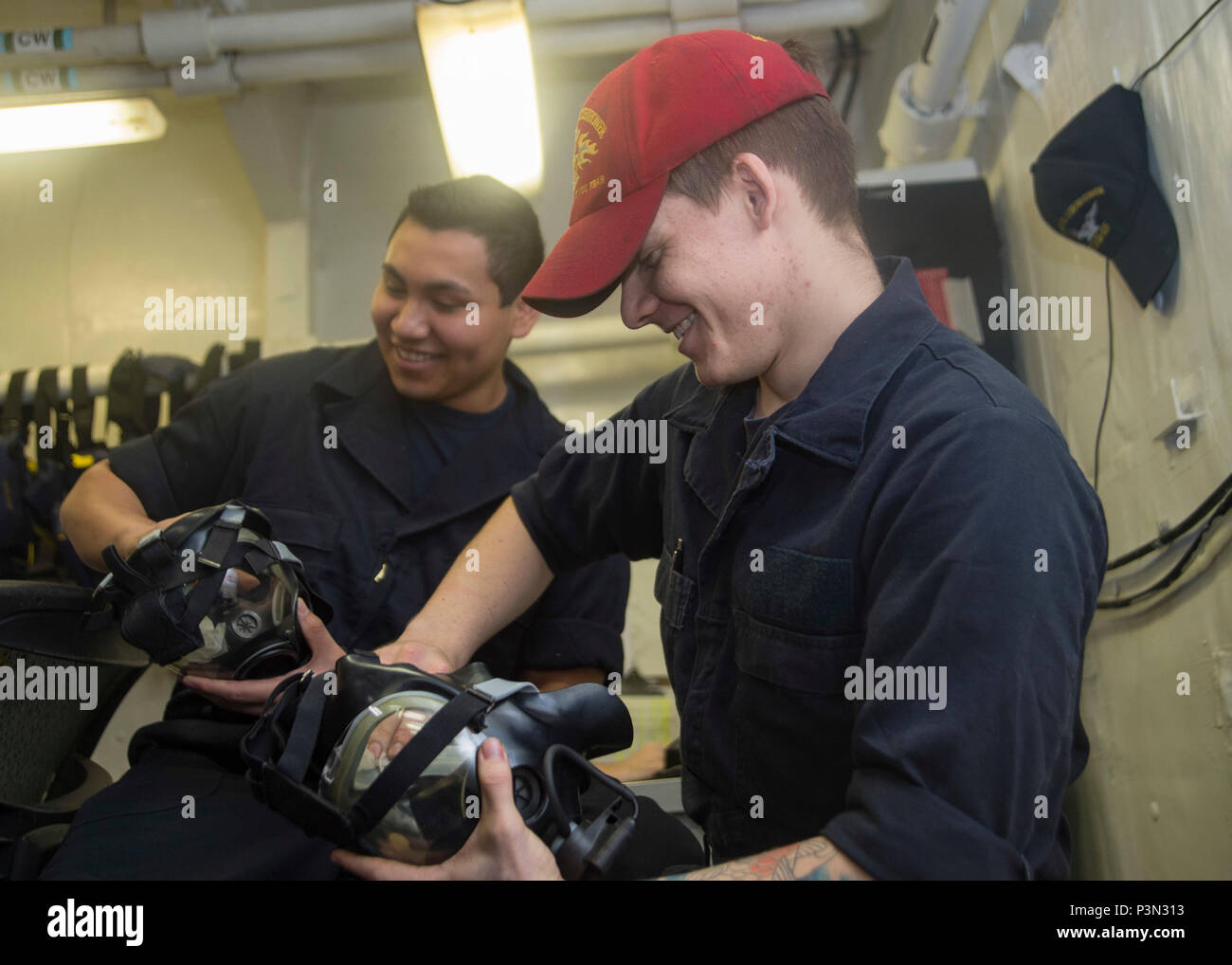 160714-N-WC455-003 GULF OF ADEN (July 14, 2016) – Damage Controlman ...