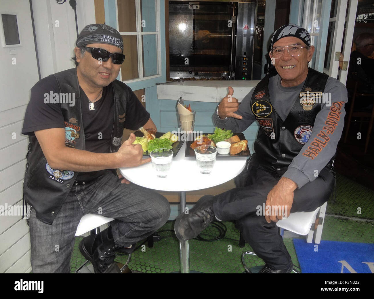 John D. Trent (right), a Defense Commissary Agency contractor and ...