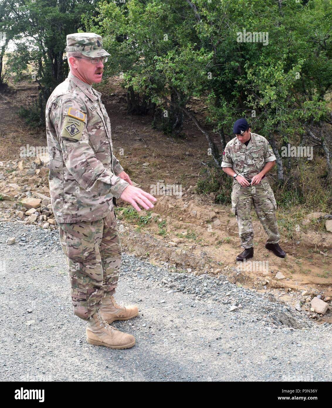 Staff Sgt. Ben Bentley, military engineer, British Army, and 1st Sgt ...