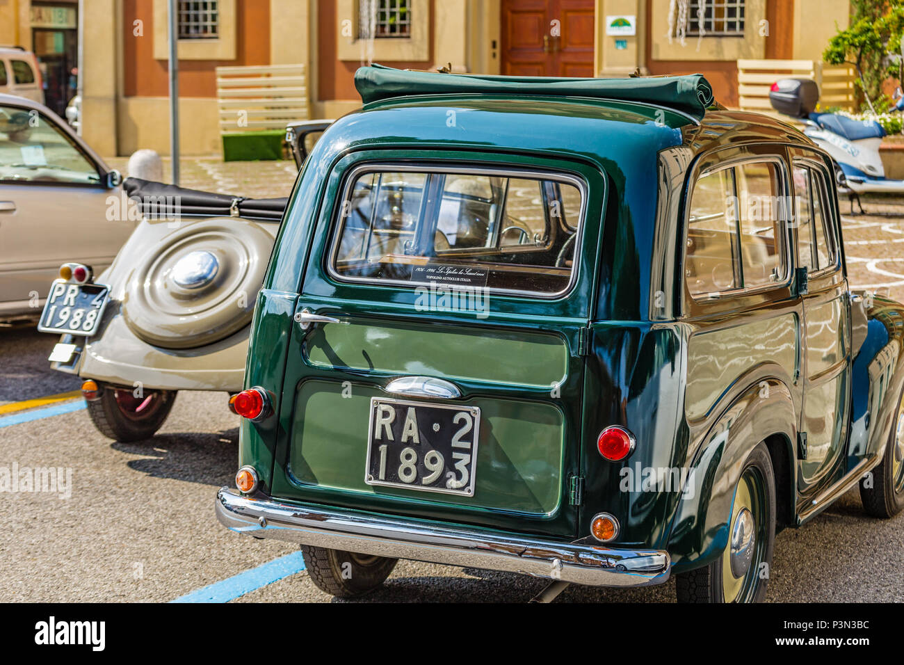 LUGO (RA), ITALY - JUNE 17, 2018: FIAT 500 car shows in historic cars ...