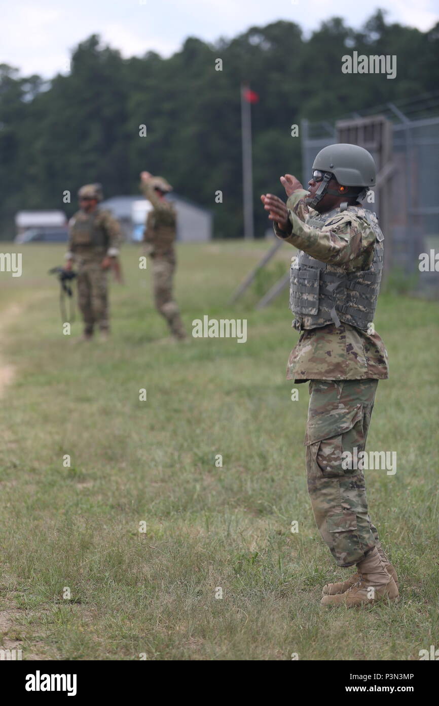 U.S. Army Spc. Tomarius Roberts, assigned to 55th Signal Company ...