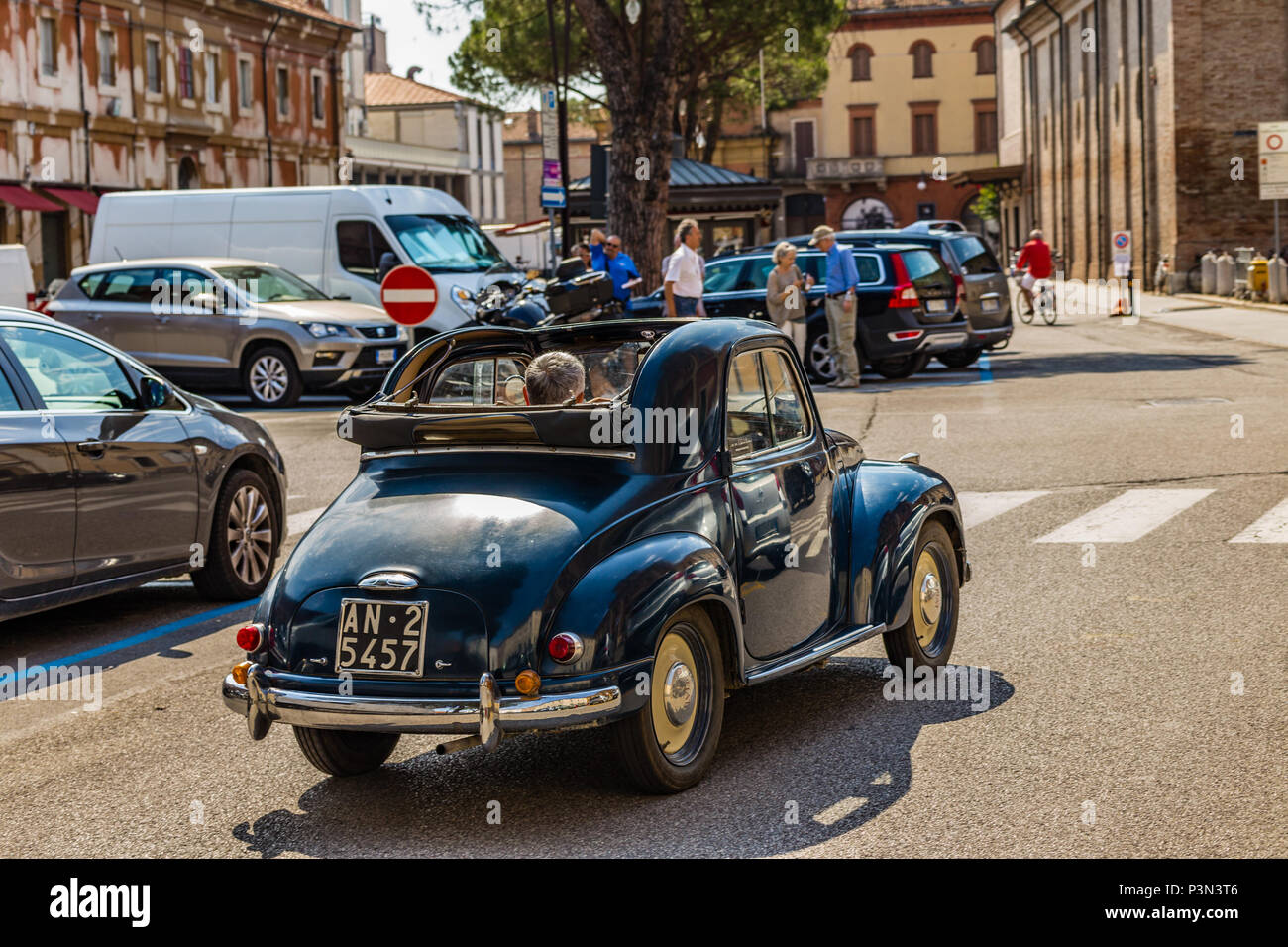 LUGO (RA), ITALY - JUNE 17, 2018: FIAT 500 car shows in historic cars ...