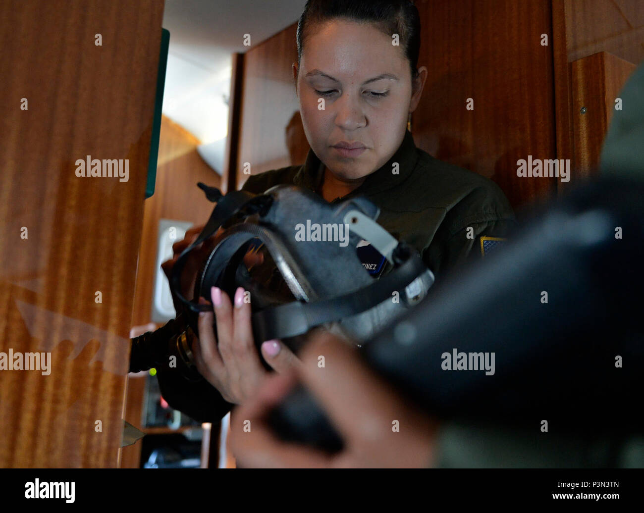 Staff Sgt. Ashleen Martinez, 76th Airlift Squadron flight attendant ...