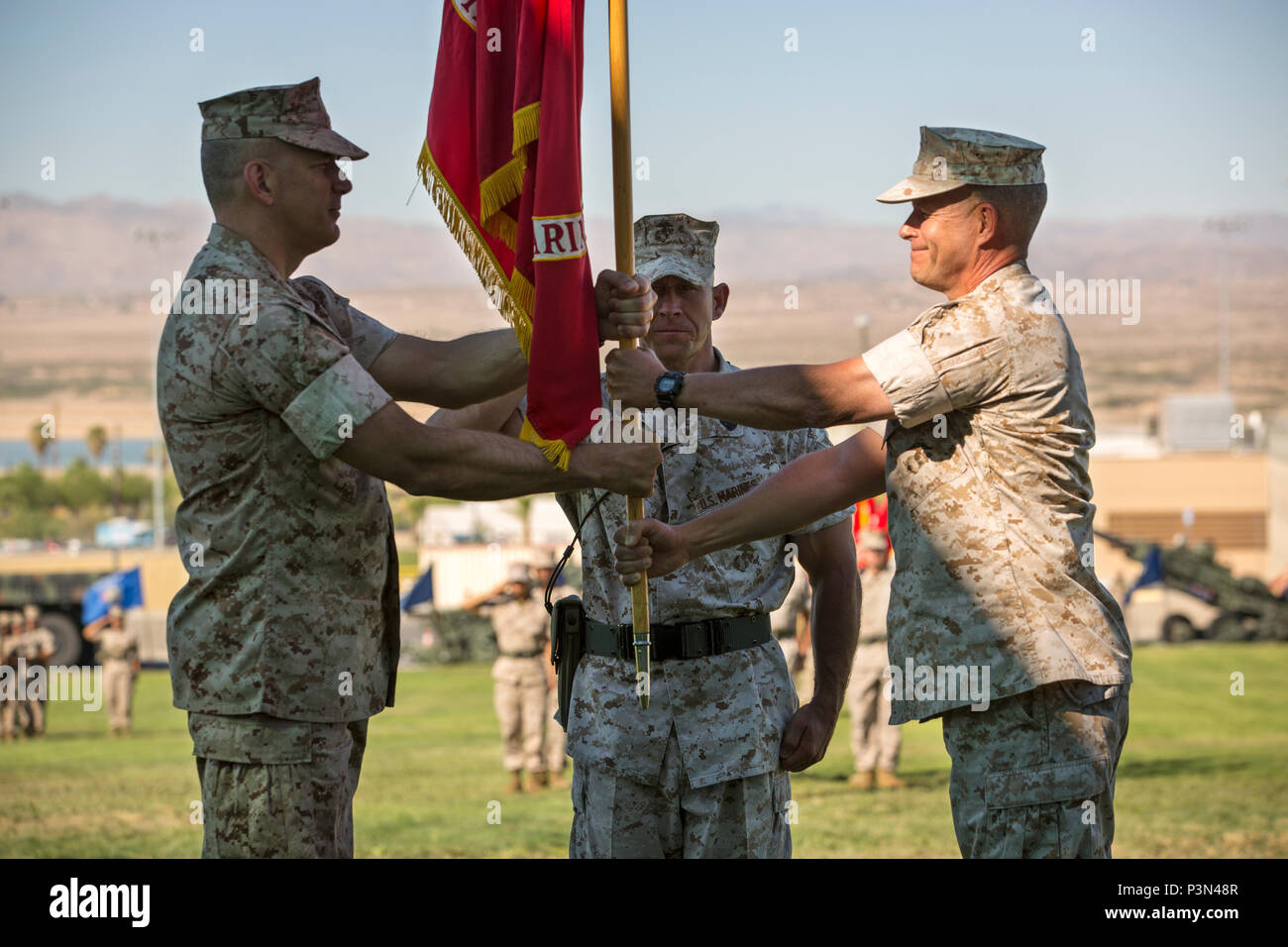 Maj. Gen. Lewis A. Craparotta, outgoing Combat Center Commanding ...