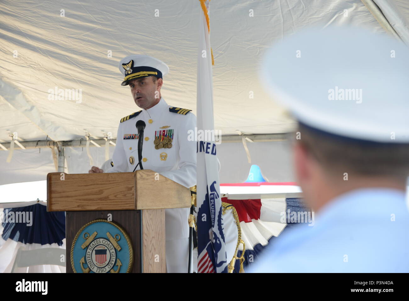 Cmdr. Timothy Cronin, commanding officer of the Coast Guard Cutter ...