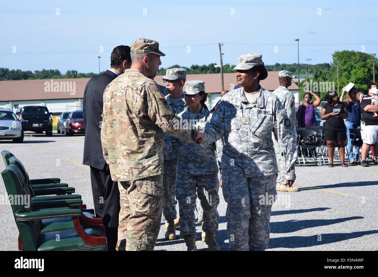 Lt. Col. Christopher J. Buzard, commander of the 313th Movement Control ...