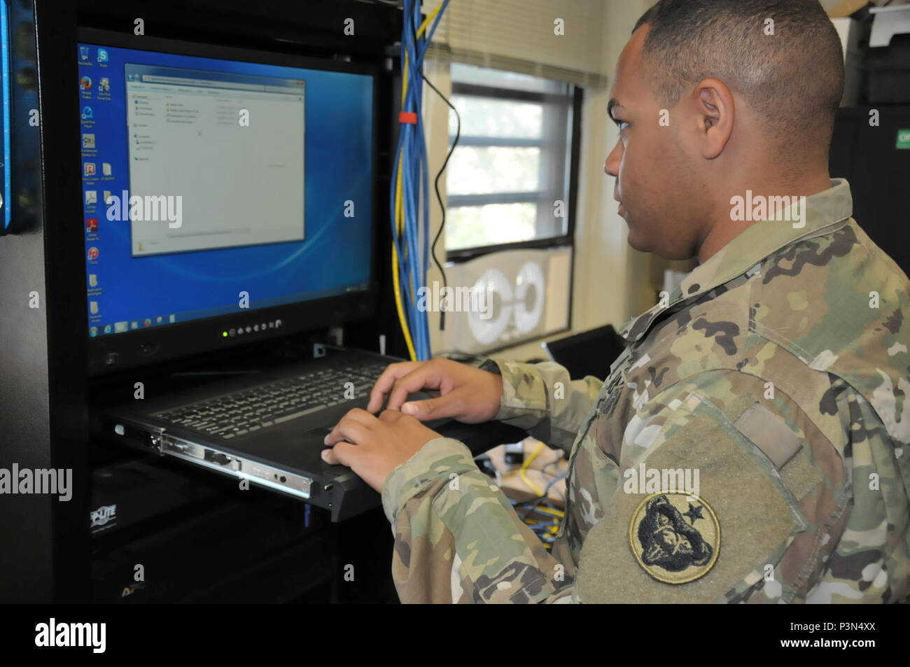 Spc. Isaiah Anderson, an Information Management Officer with U.S. Army ...