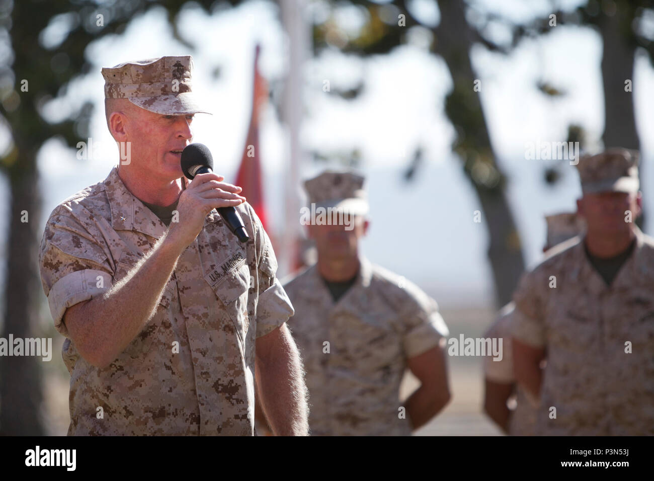 U.S. Marine Corps Brig. Gen. Edward D. Banta, outgoing commanding ...