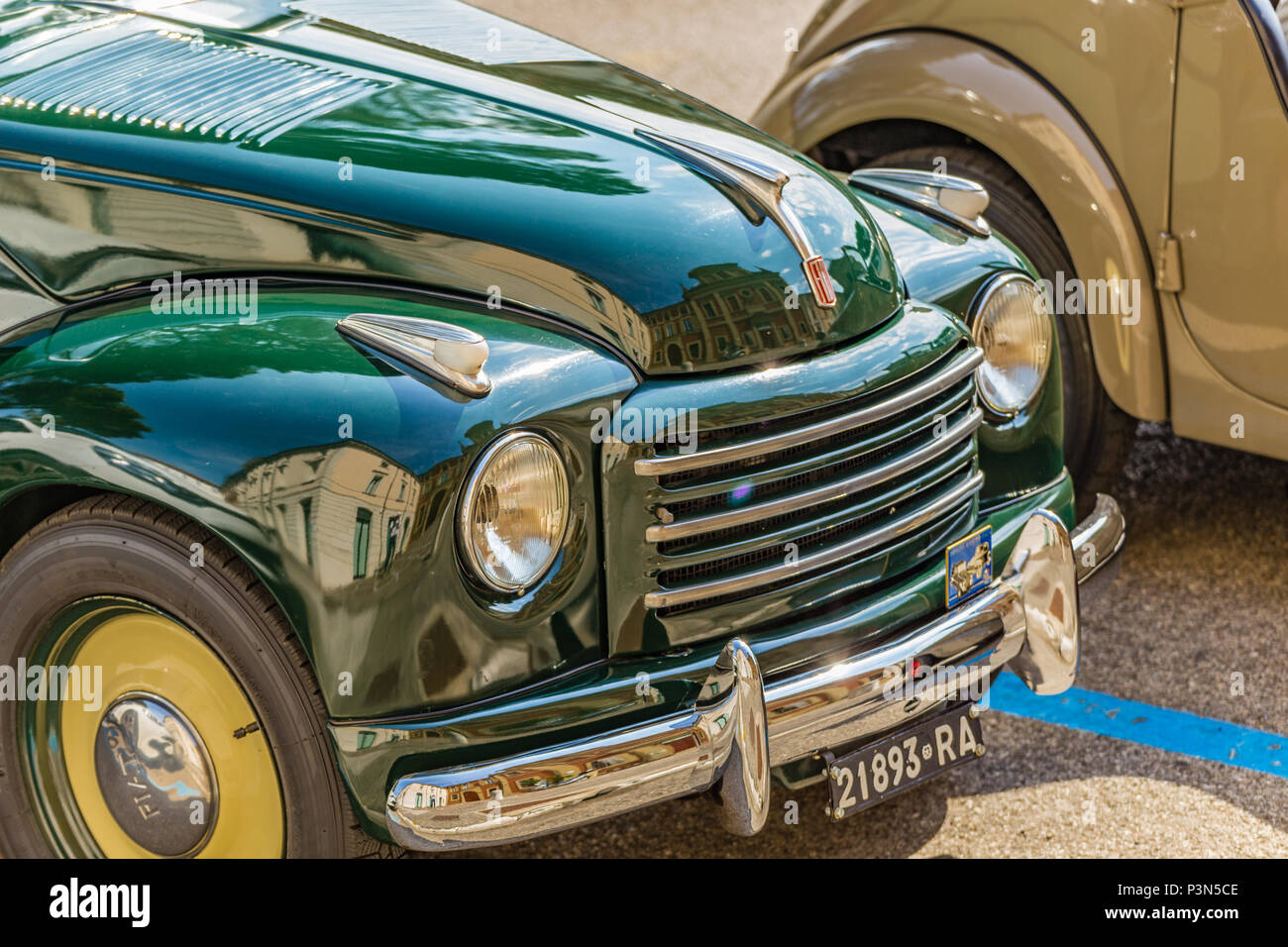 LUGO (RA), ITALY - JUNE 17, 2018: FIAT 500 car shows in historic cars ...