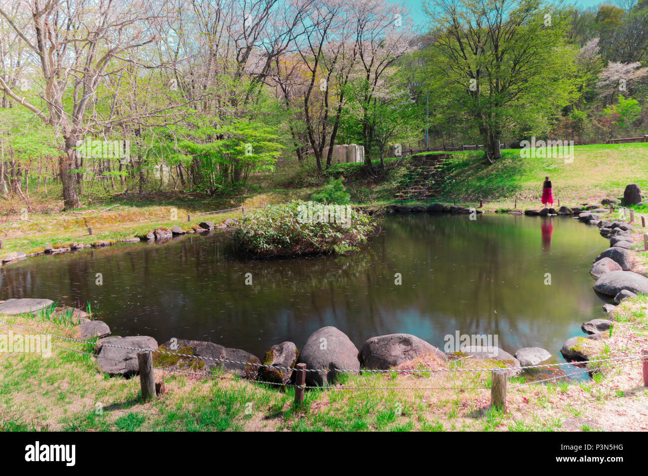 Fish pond shade hi-res stock photography and images - Alamy