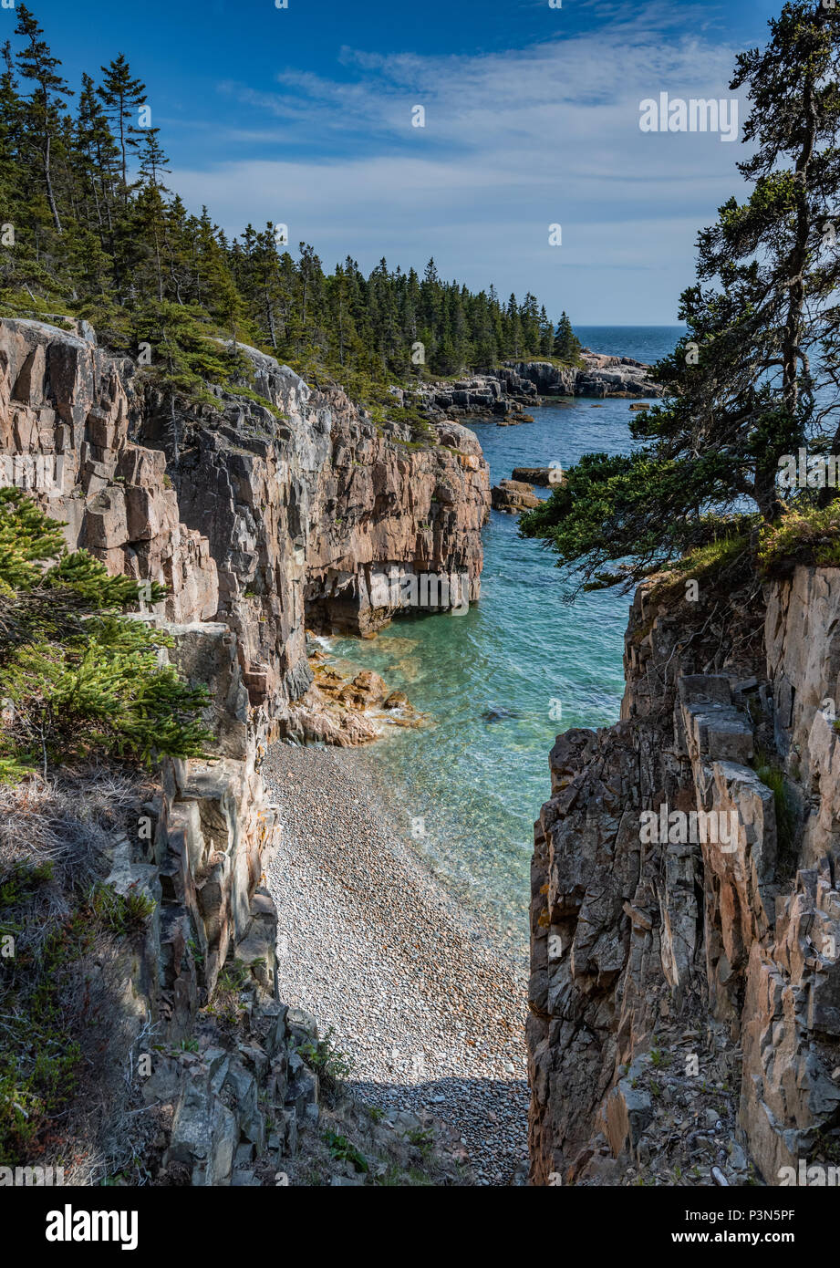 Acadia National Park Maine Beach Rocky Cost Stock Photo - Alamy