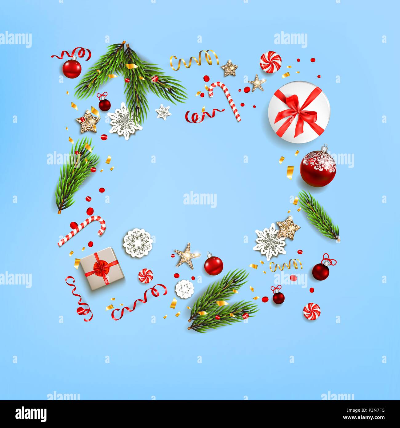 Blue flat lay Stock Vector Image & Art - Alamy