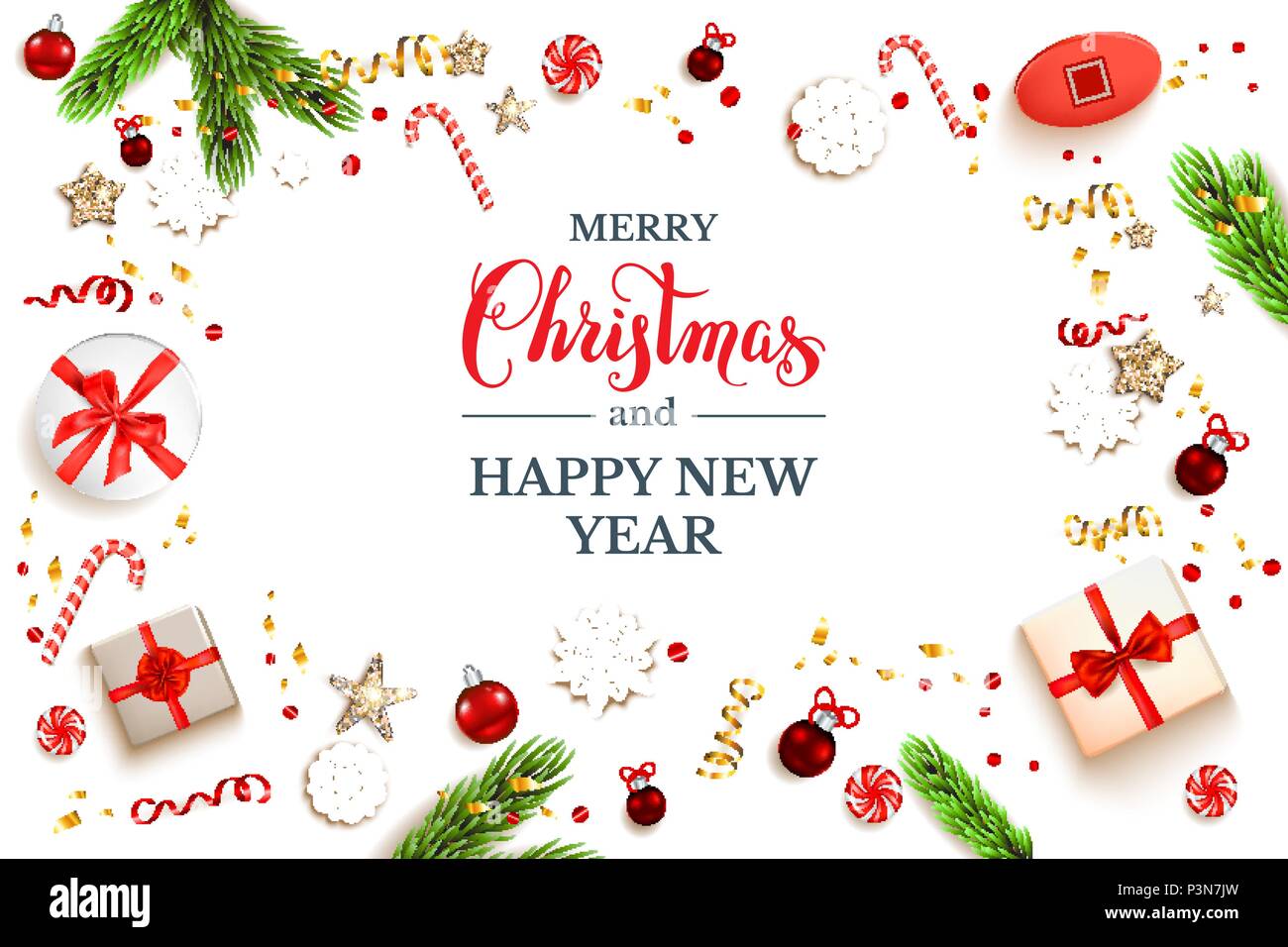 Flat design winter nature Stock Vector Images - Alamy