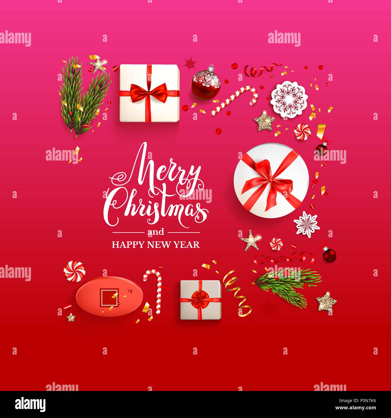 Holiday season new year Stock Vector Images - Alamy