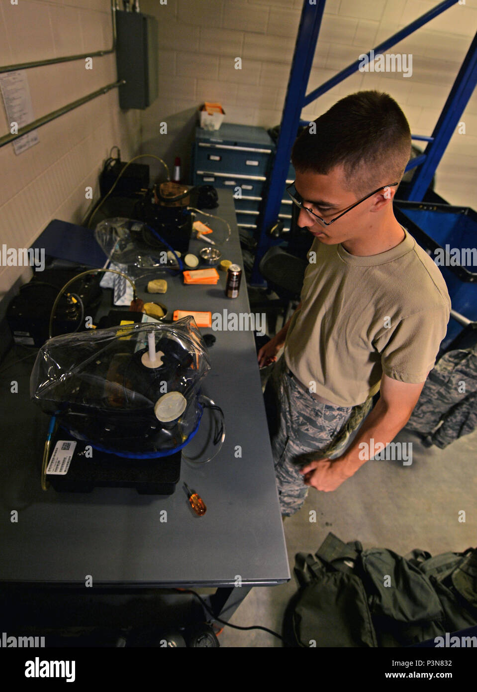 Airman 1st Class Maxwell Dean, a material management apprentice with ...