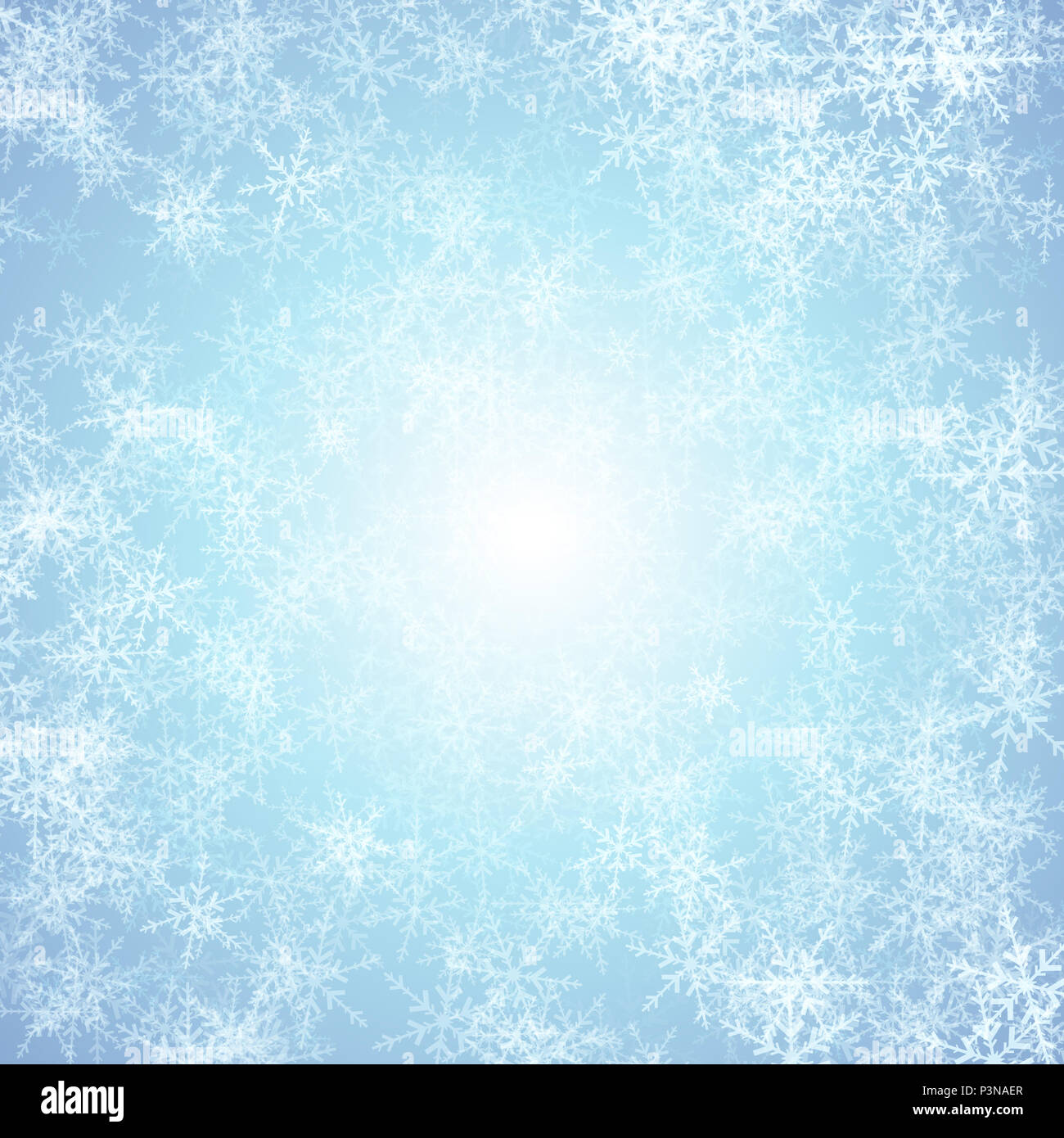Christmas snowflake background with ice effect Stock Photo - Alamy