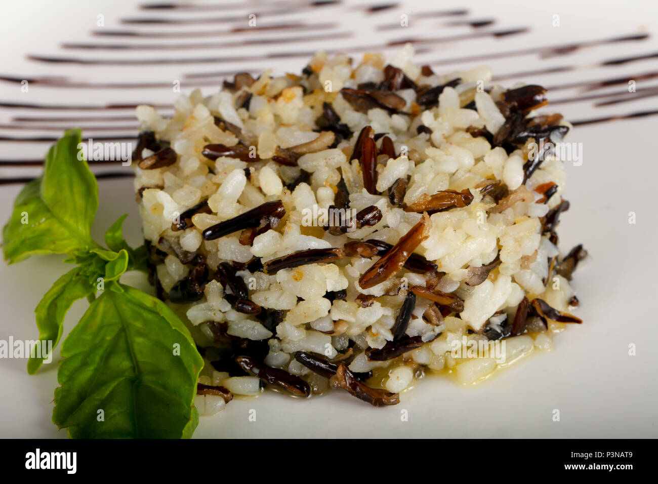 Steamed wild rice mix Stock Photo - Alamy