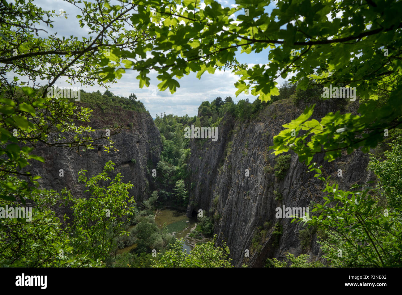 Lom Amerika, Abandoned quarry on the outskirts of Prague, Czech ...