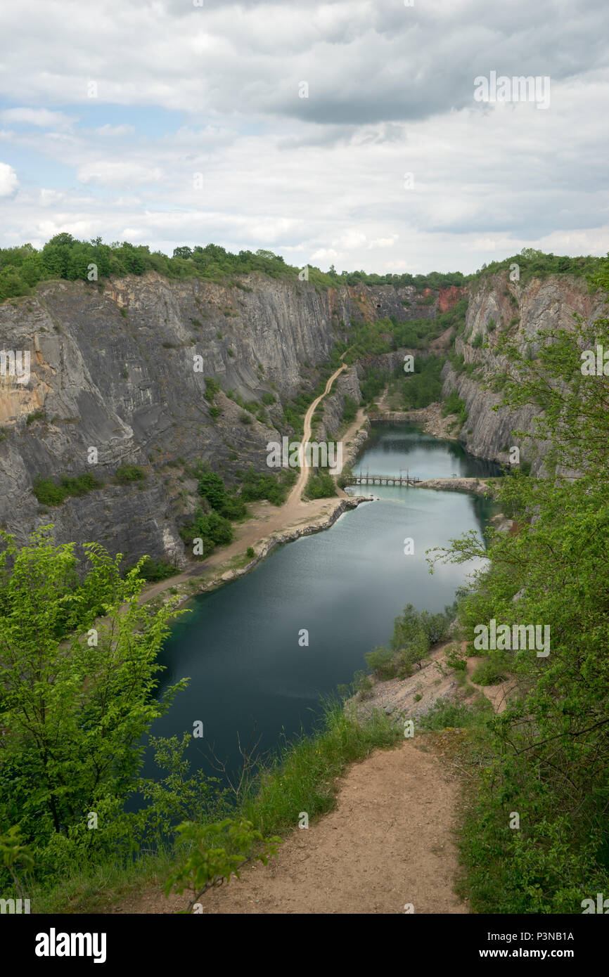 Lom Amerika, Abandoned quarry on the outskirts of Prague, Czech ...