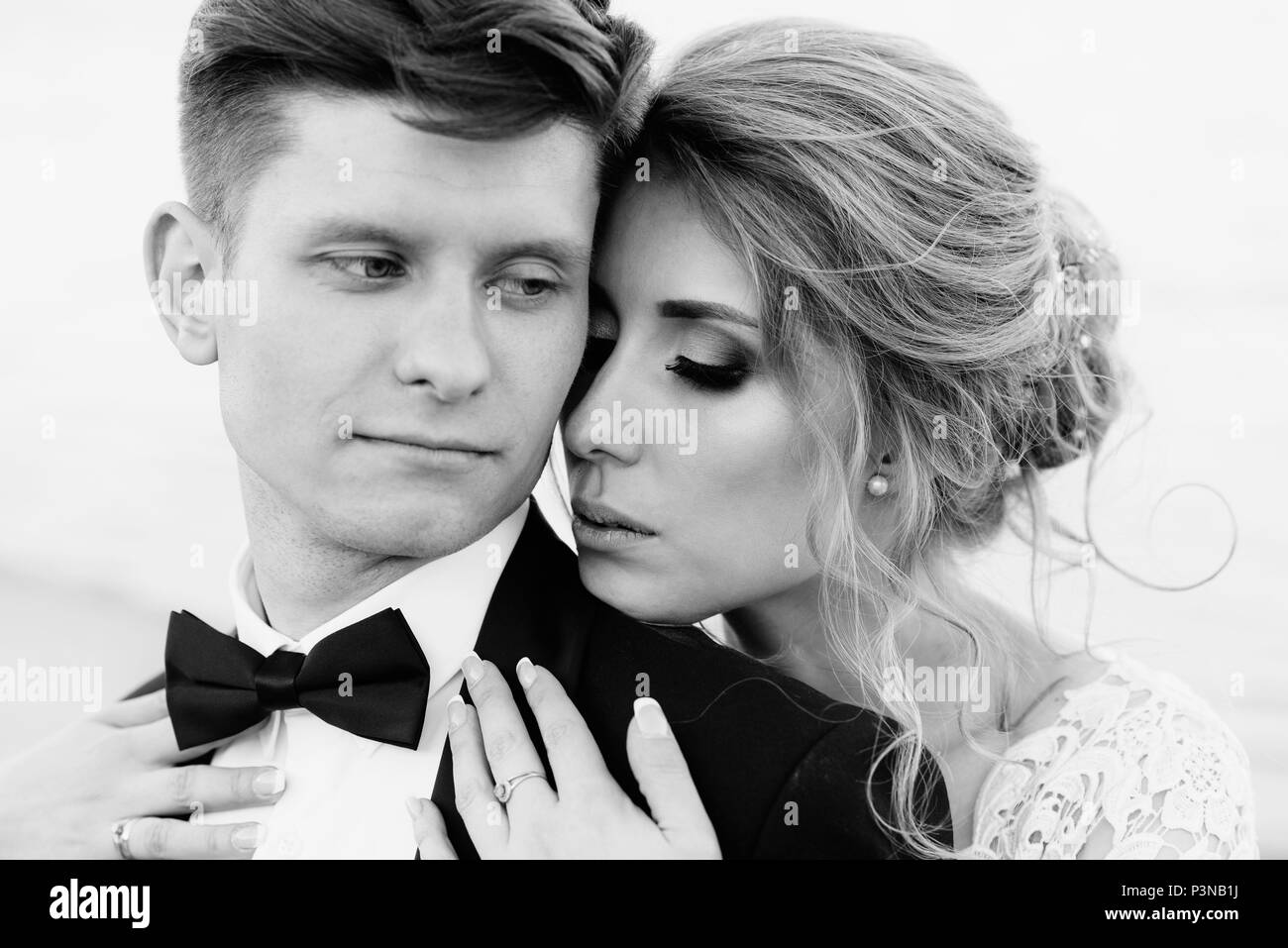 Cute Couple Black and White Stock Photos & Images - Alamy