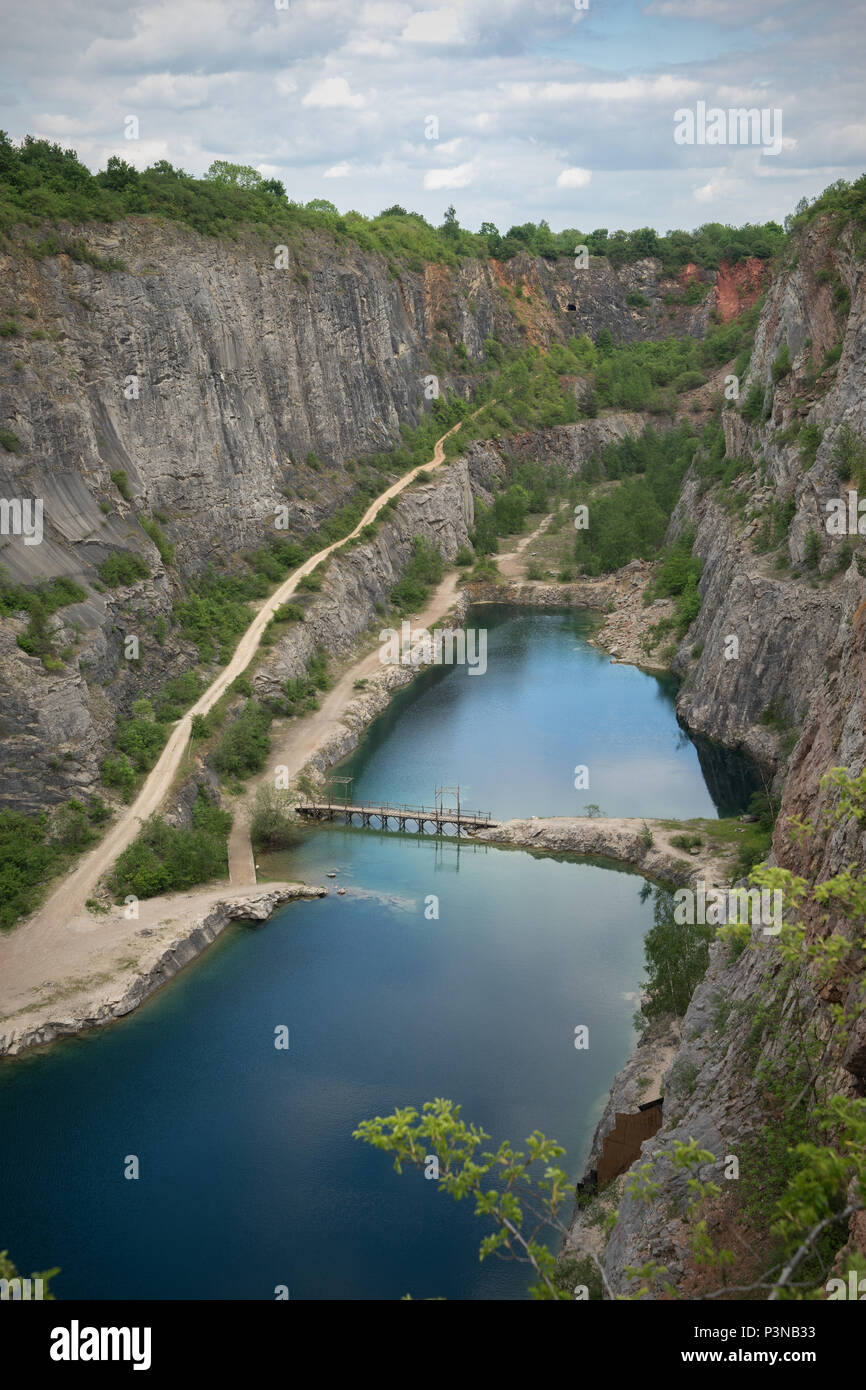 Lom Amerika, Abandoned quarry on the outskirts of Prague, Czech ...