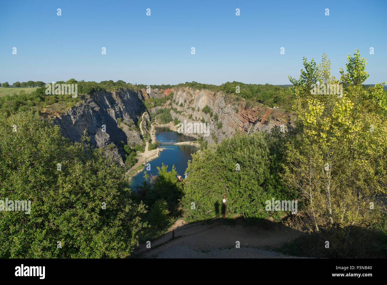 Lom Amerika, Abandoned quarry on the outskirts of Prague, Czech ...