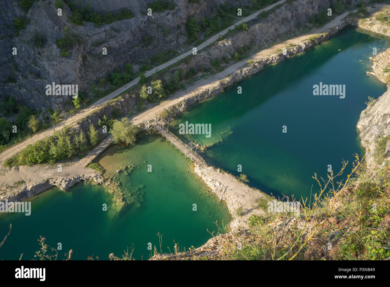 Lom Amerika, Abandoned quarry on the outskirts of Prague, Czech ...