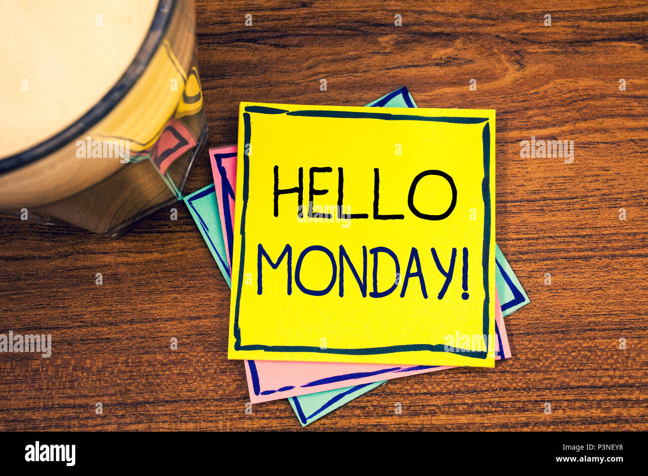 Text sign showing Hello Monday Motivational Call. Conceptual photo ...