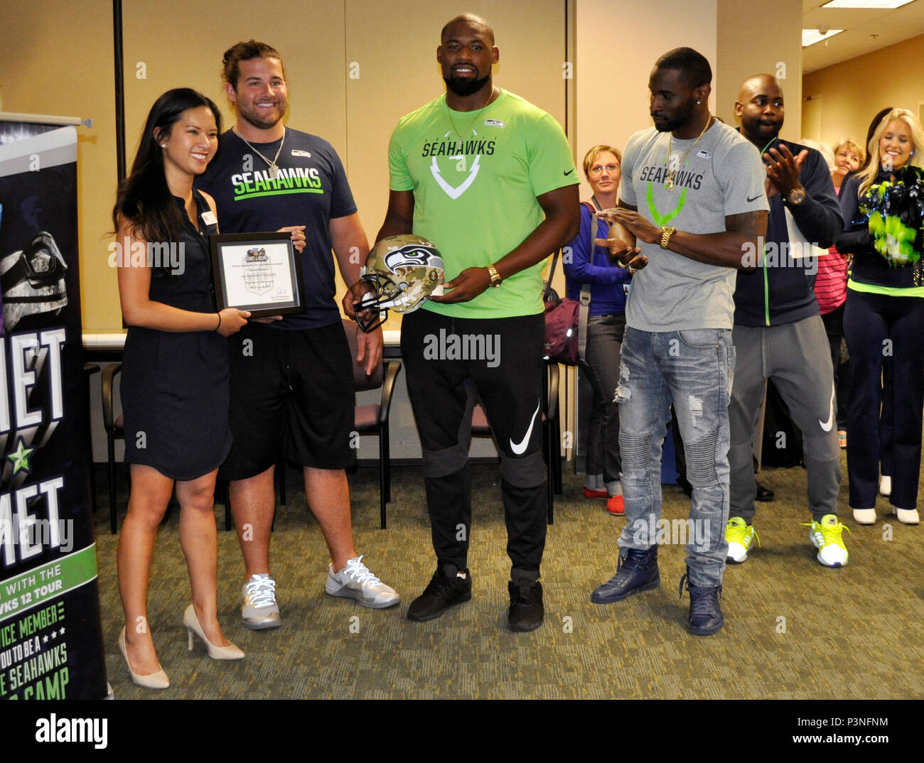 Christine Vu (left), center manager for USO Northwest’s Center at ...