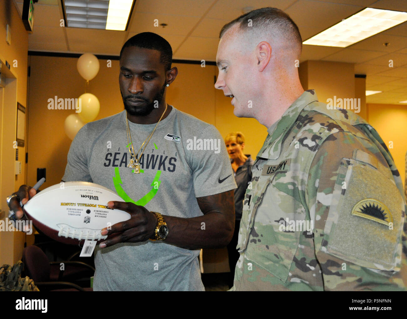 Seattle Seahawks NFL retired receiver Ricardo Lockette signs his ...
