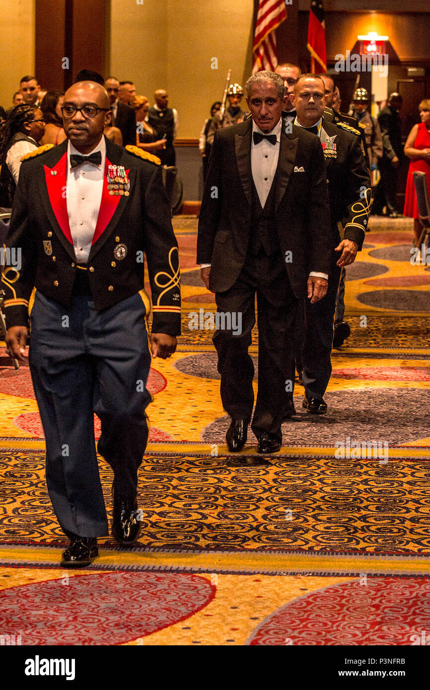 Arthur Blank, the guest of honor for the Georgia National Guard's 121st ...