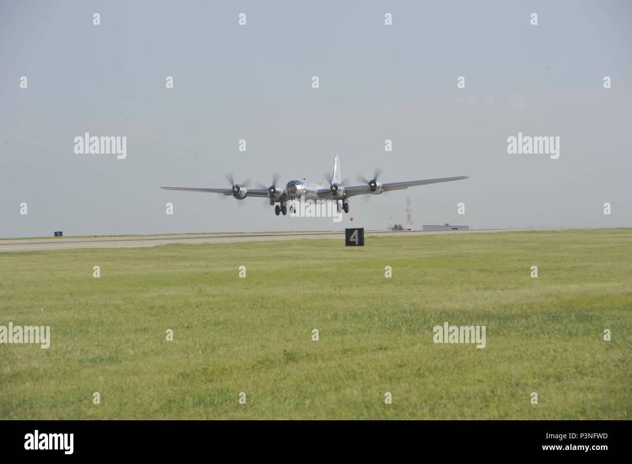 A B-29 Superfortress, known as ‘Doc,’ takes off for the first time in ...