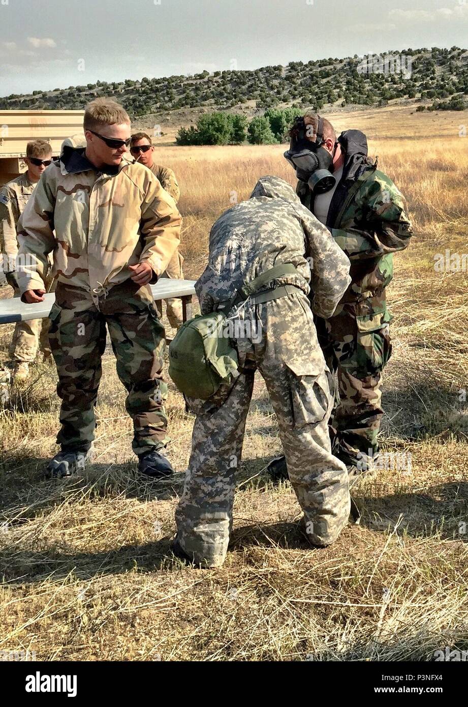 Sgt. Hassan Rammal (center), the noncommissioned officer in charge of ...