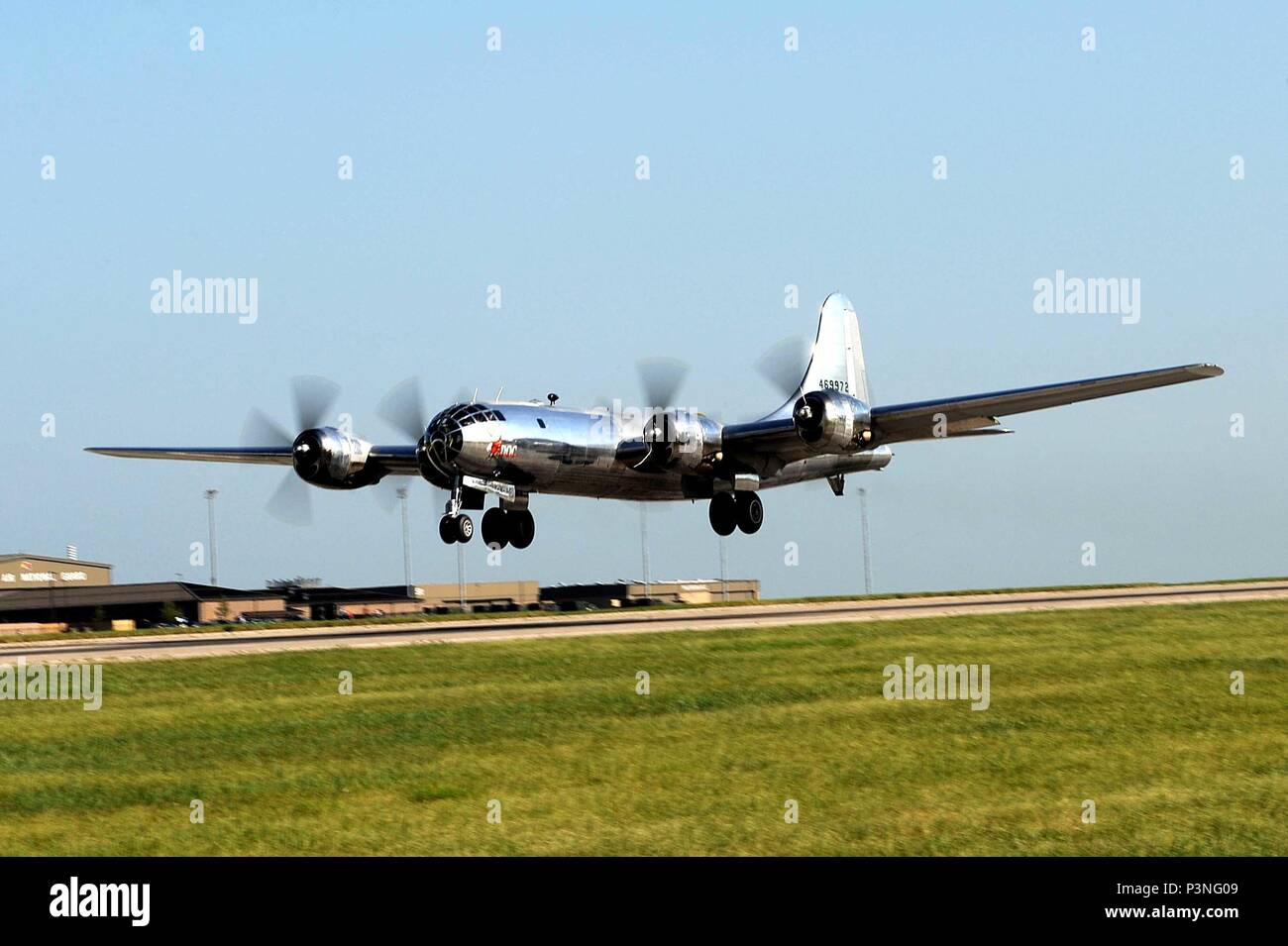 A B-29 Superfortress, known as ‘Doc,’ takes off for the first time in ...