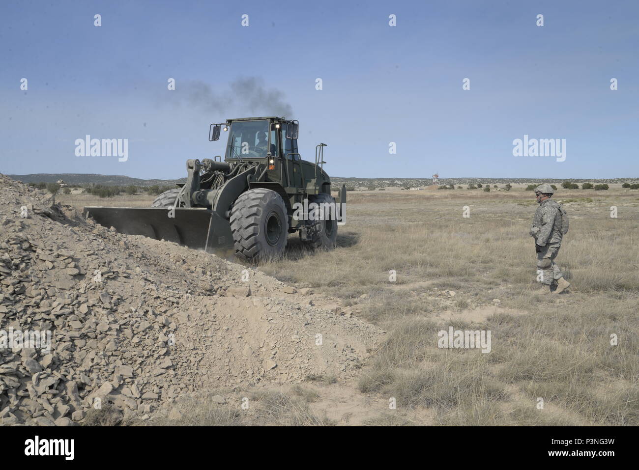 FORT CARSON, Colorado – Pv2 Blake Burtzlaff, horizontal construction ...