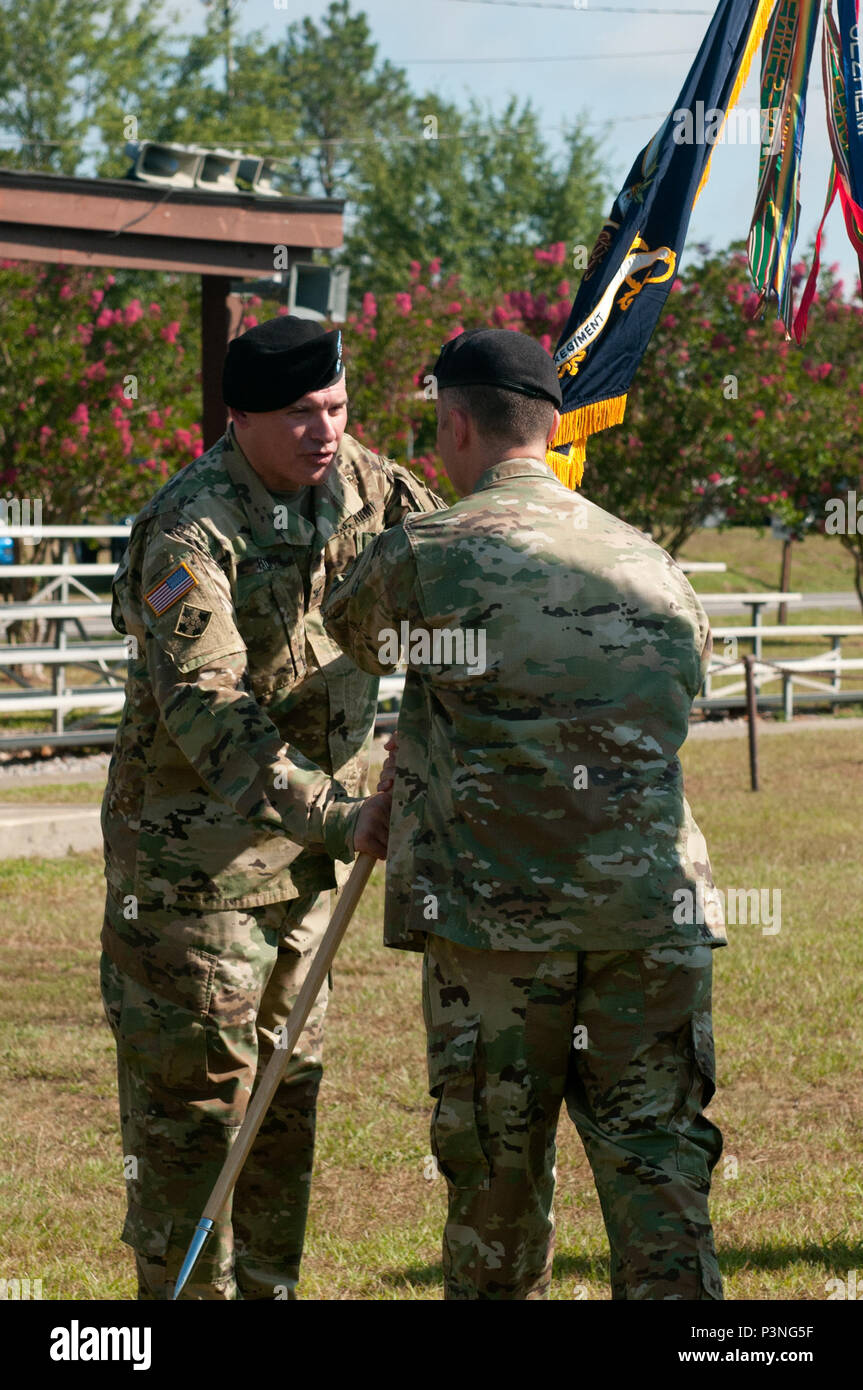 FORT JACKSON, SC – Lt. Col. Christopher W. Warner, outgoing commander ...