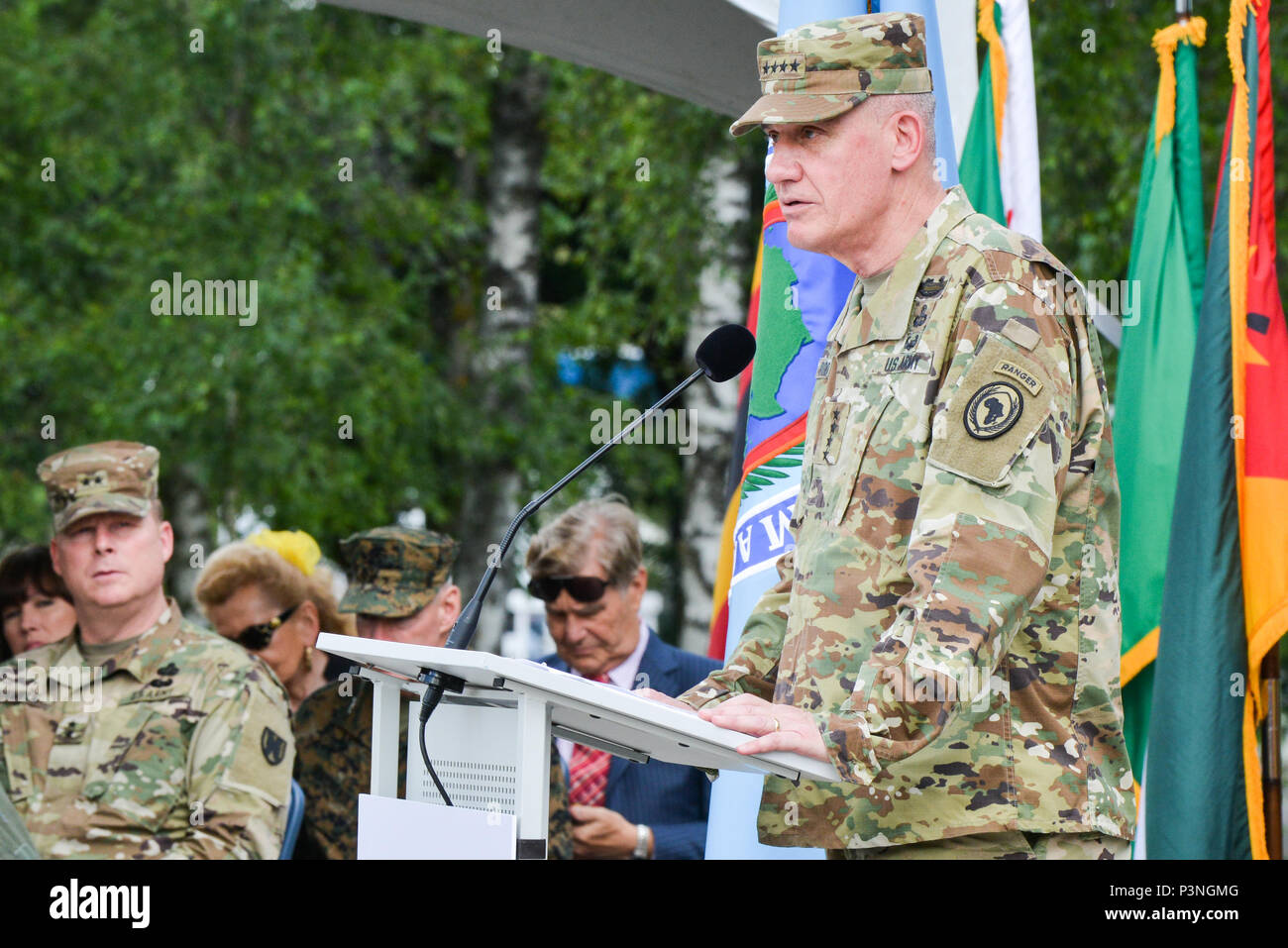 Gen. David M. Rodriguez, outgoing commander of U.S. Africa Command ...