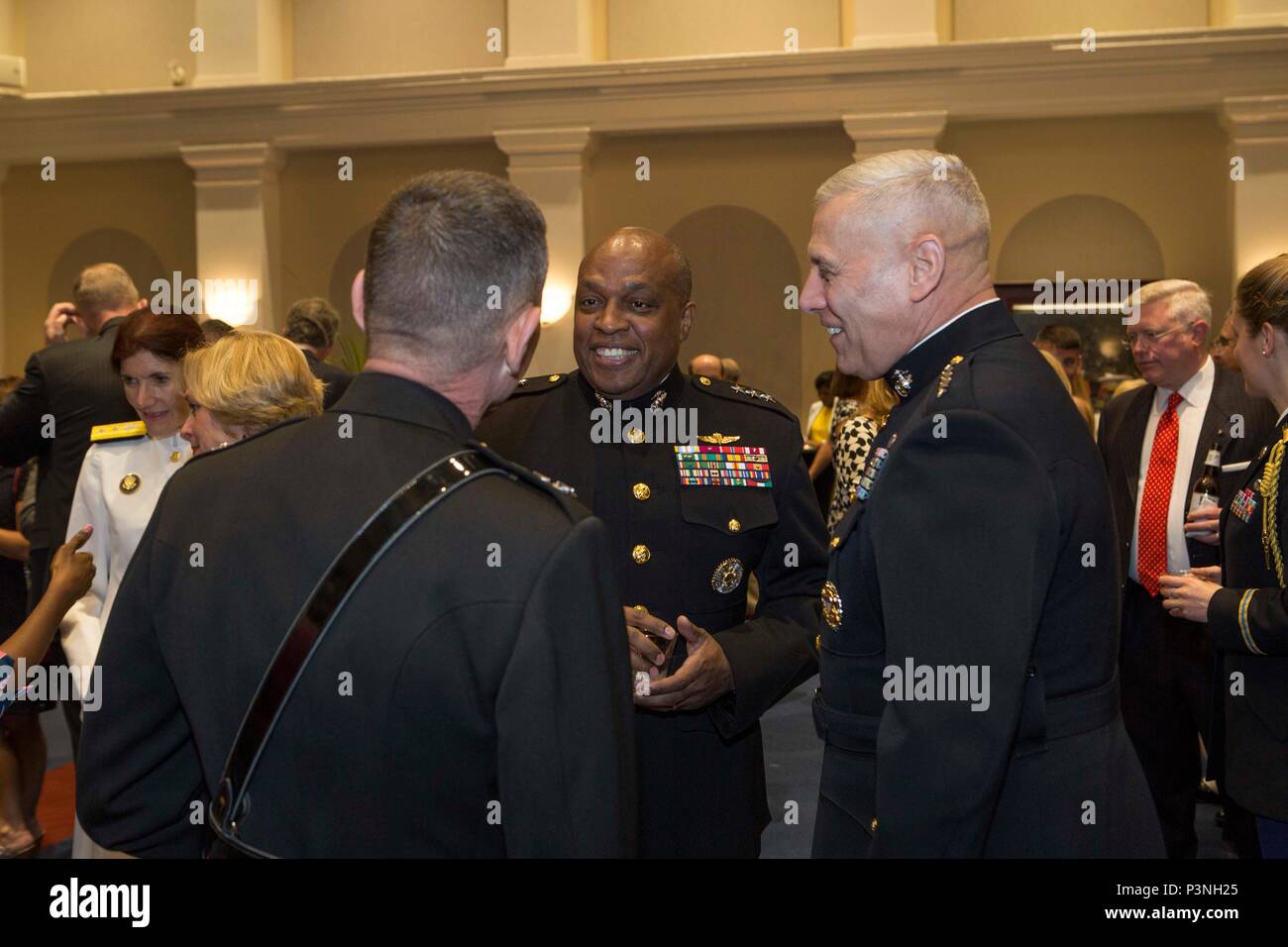 U.S. Marine Corps Lt. Gen. Vincent R. Stewart, center, director ...