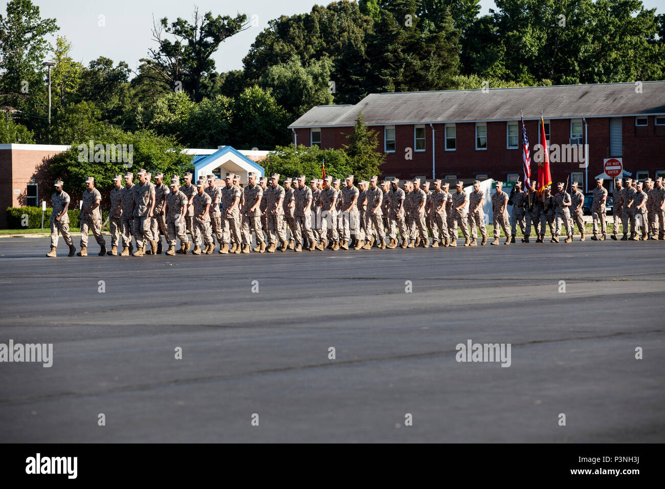 U.S. Marines with Lima Company, Officer Candidate School (OCS) partake ...