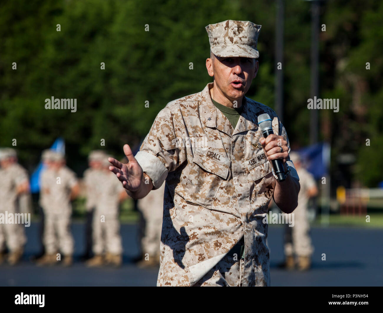 U.S. Marine Corps Brig. Gen. Dennis A. Crall, director of Command ...