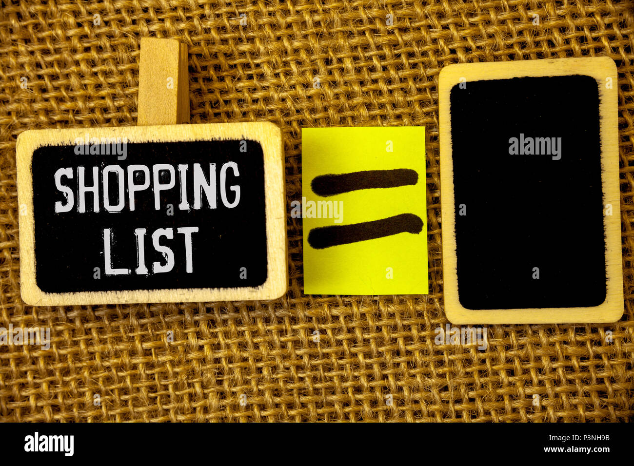 Text sign showing Shopping List. Conceptual photo Products Groceries ...