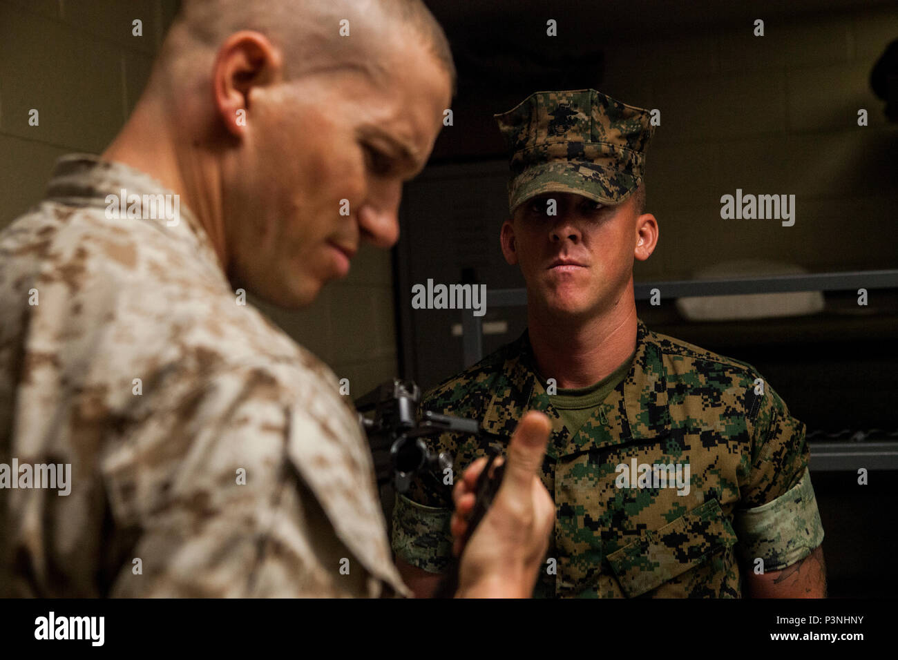 Candidates with Alpha Company, Officer Candidate School (OCS), get ...