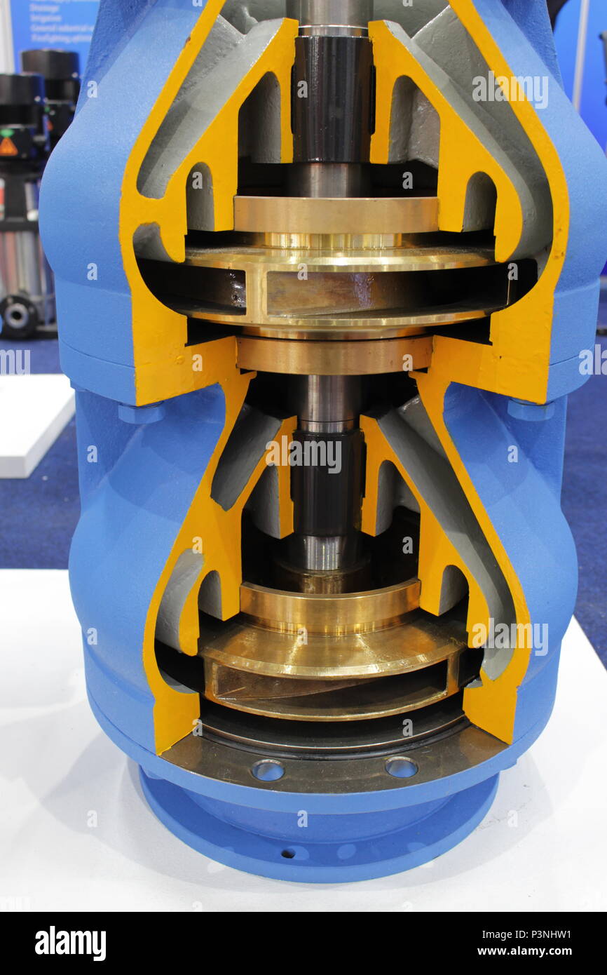 Cross Section of pump for heavy duty equipment Stock Photo - Alamy